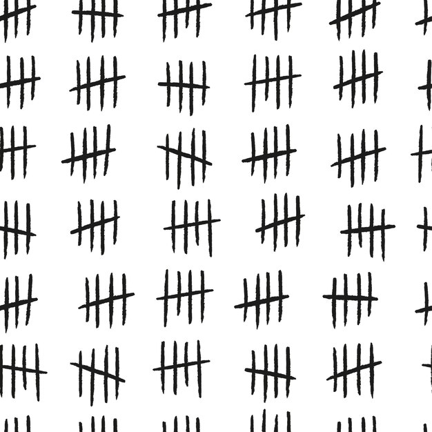 Striking Tally Marks Across a Stark Background | Jiffy Designs