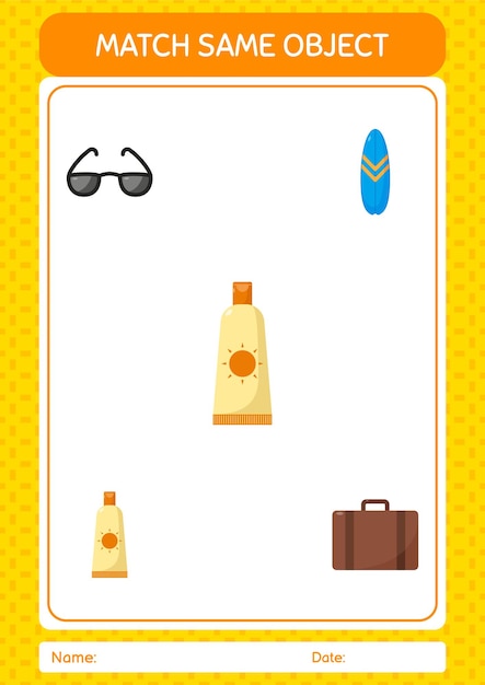 Matching Everyday Items in Vibrant Illustration | Jiffy Designs