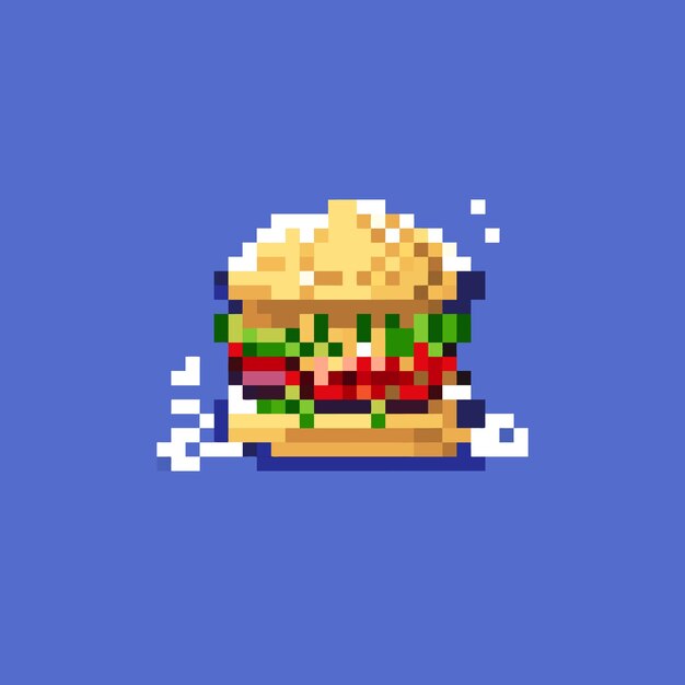 Delectable Pixel Burger: A Mouthwatering Masterpiece | Jiffy Designs