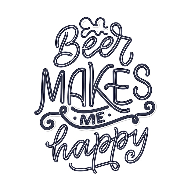 Uplifting Beer-Inspired Typography Art | Jiffy Designs