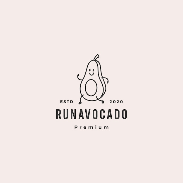 Charming Avocado Logo with Whimsical Illustration | Jiffy Designs