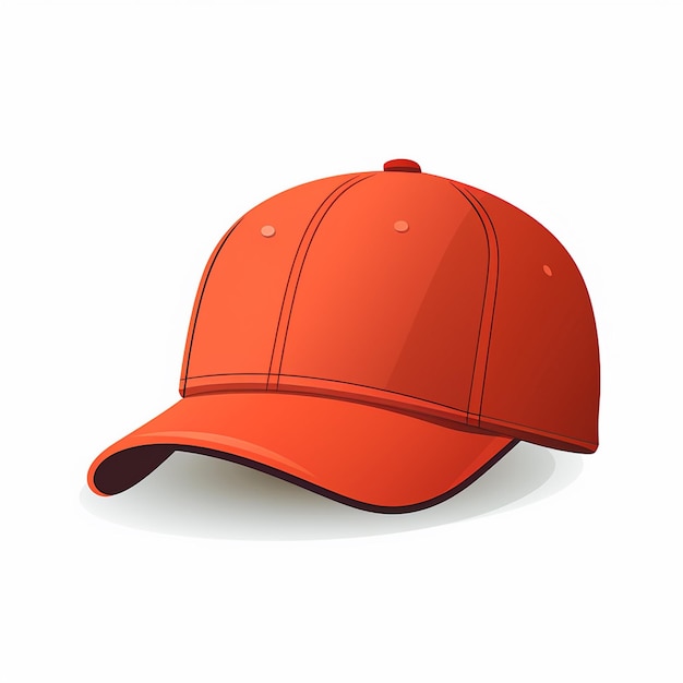 Vibrant Orange Baseball Cap with Sleek Design | Jiffy Designs