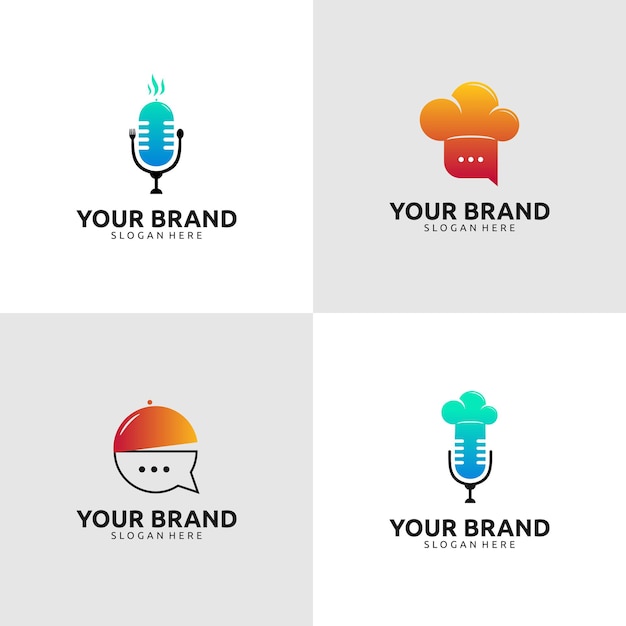 Vibrant Collection of Versatile Microphone Logos for Diverse Branding ...