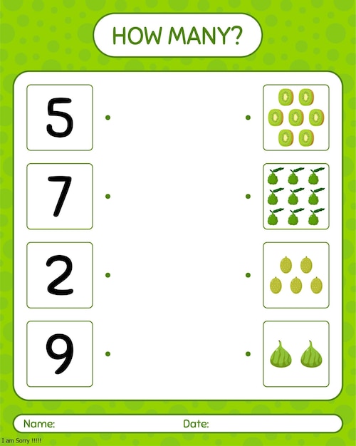 Counting Pears: A Delightful Visual Exercise | Jiffy Designs
