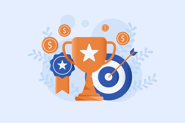 Triumphant Trophy and Winning Symbols of Success | Jiffy Designs