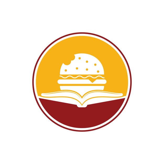 Delectable Burger Emblem with Vibrant Sunset Backdrop | Jiffy Designs