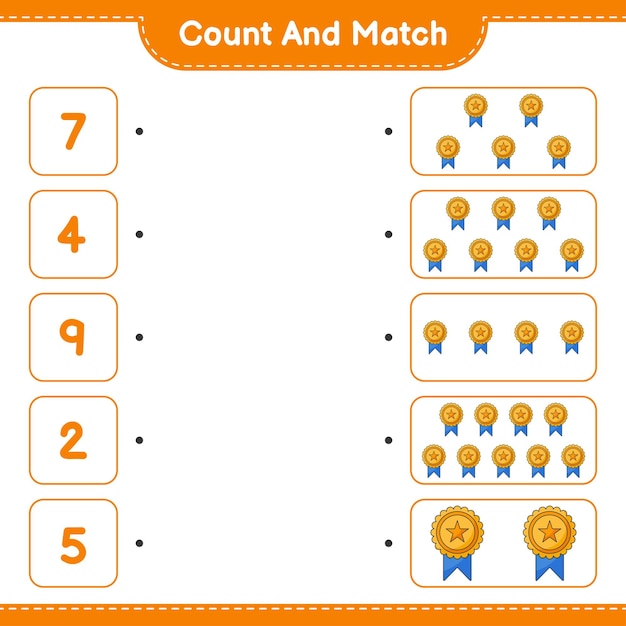 Vibrant Lion Badges: Counting and Matching Fun | Jiffy Designs
