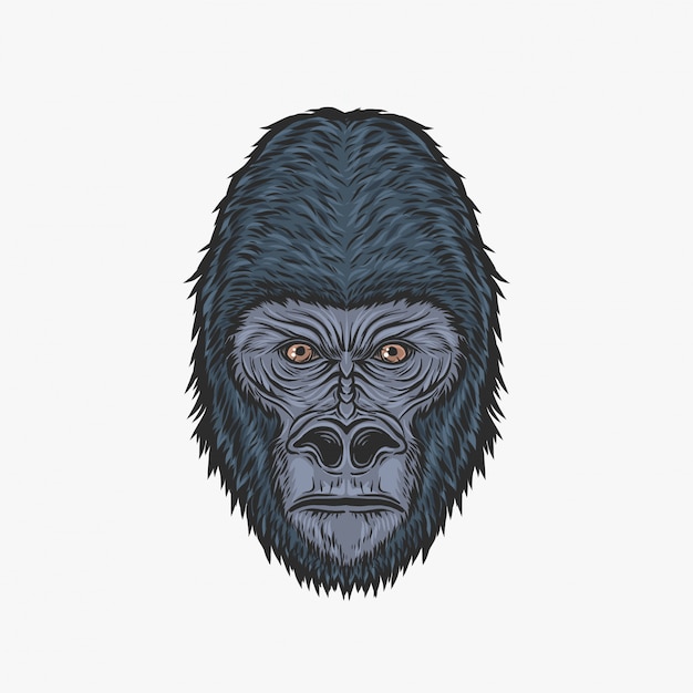 Fierce Gaze of the Majestic Gorilla: A Captivating Portrait | Jiffy Designs