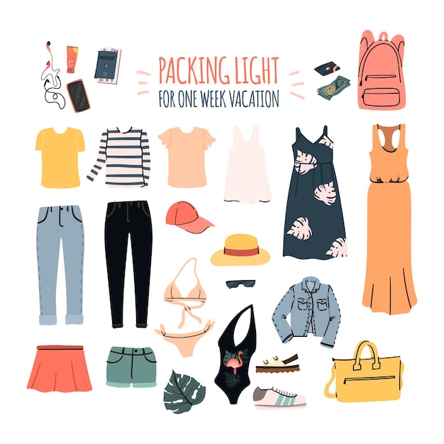 Packing Essentials for a Stylish One-Week Vacation | Jiffy Designs
