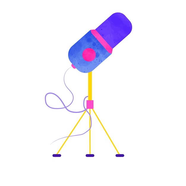 Vibrant Whimsical Microphone with Colorful Abstract Design | Jiffy Designs