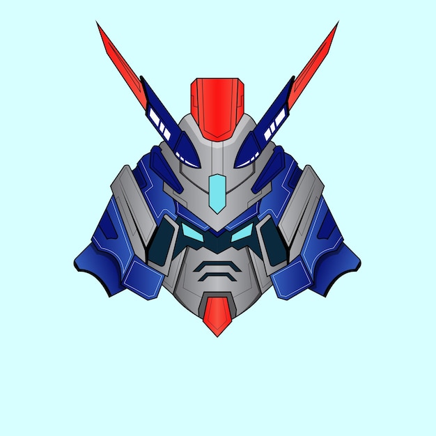Striking Mecha-Inspired Emblem Design with Bold Colors | Jiffy Designs