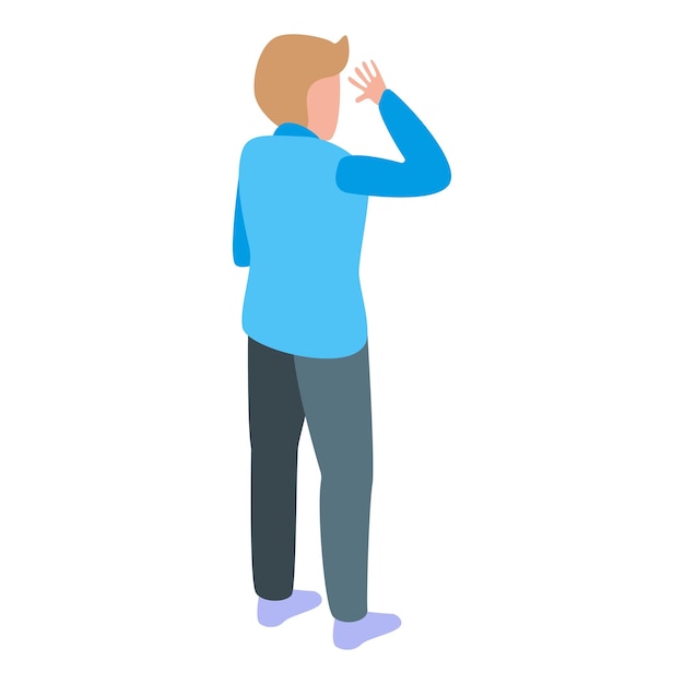 Stylized Illustration of a Person Waving | Jiffy Designs