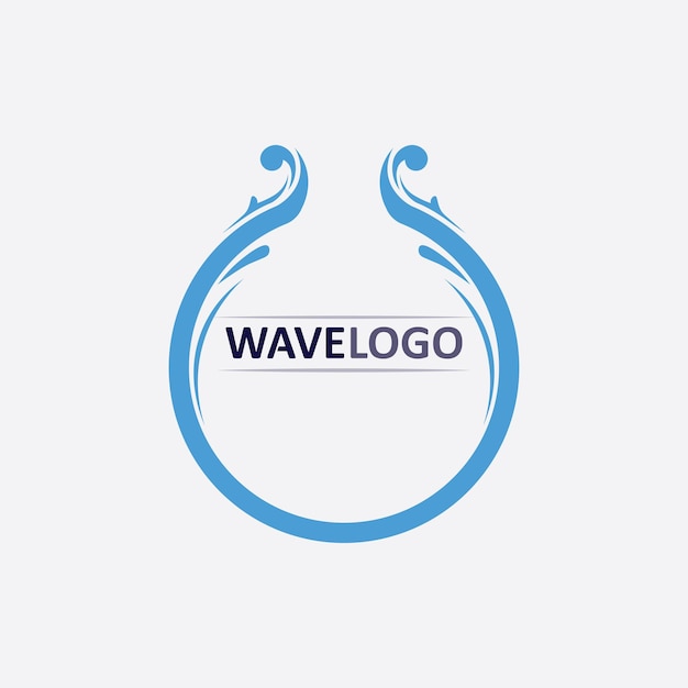 Captivating Wave-Inspired Logo Design with Textual Branding | Jiffy Designs