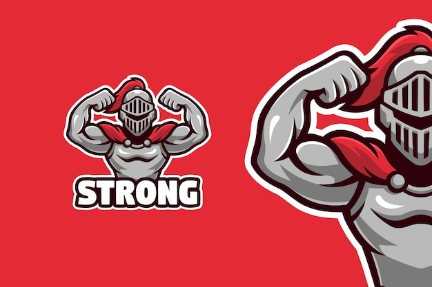 Powerful Knight Flexing Muscular Arms in Armor | Jiffy Designs