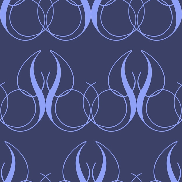 Elegant Interlocking Floral Shapes in Shades of Purple | Jiffy Designs