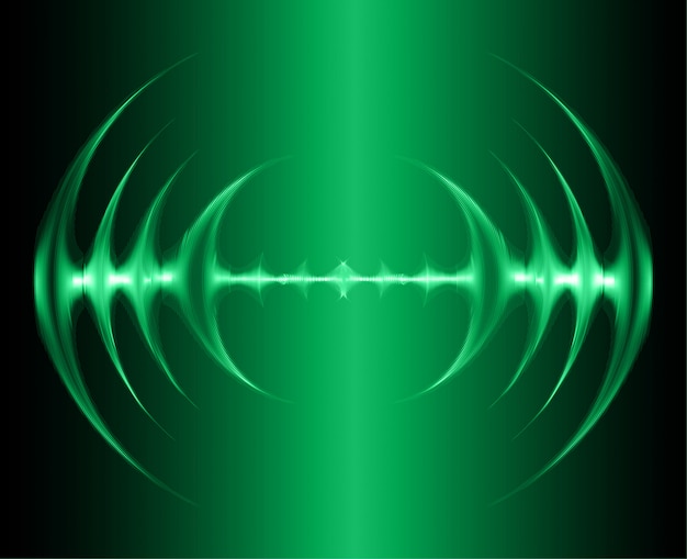 Vibrant Green Oscillating Wave Pattern | Jiffy Designs