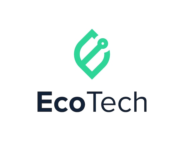 Sleek and Sustainable EcoTech Logo Design | Jiffy Designs
