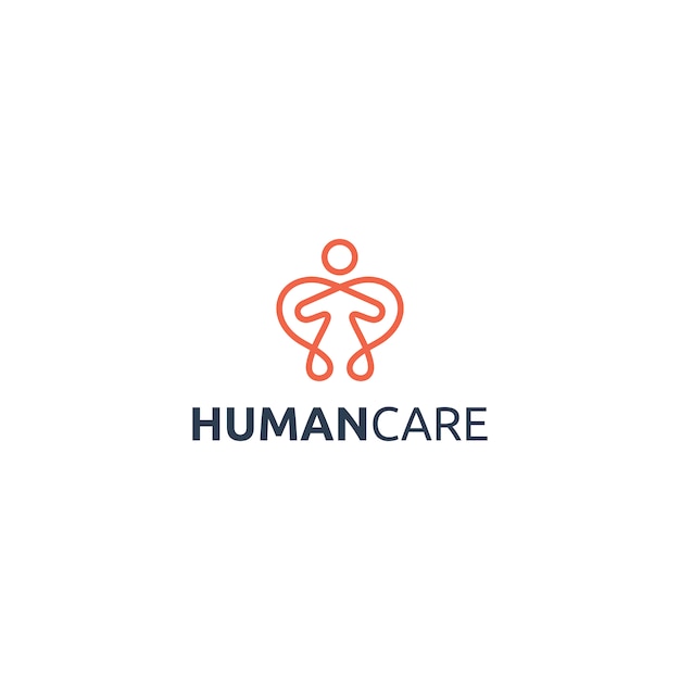 Compassionate Human Support Symbol with Interlocking Shapes | Jiffy Designs