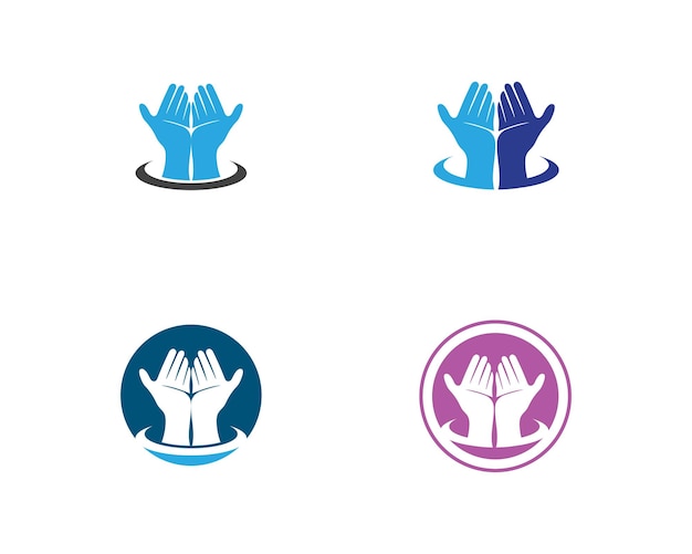 Vibrant Collection of Caring Hands Symbols | Jiffy Designs