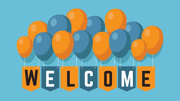 Vibrant Balloon Welcome Sign with Cheerful Colors | Jiffy Designs