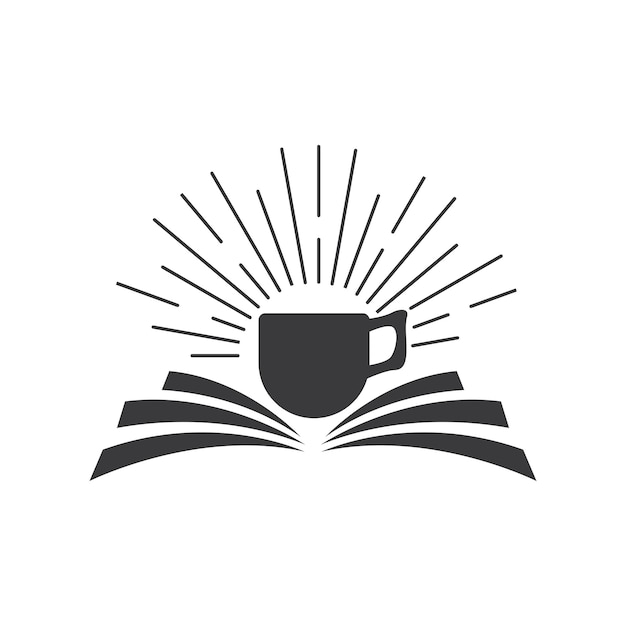 Radiant Sunrise Illuminates Open Book Emblem | Jiffy Designs
