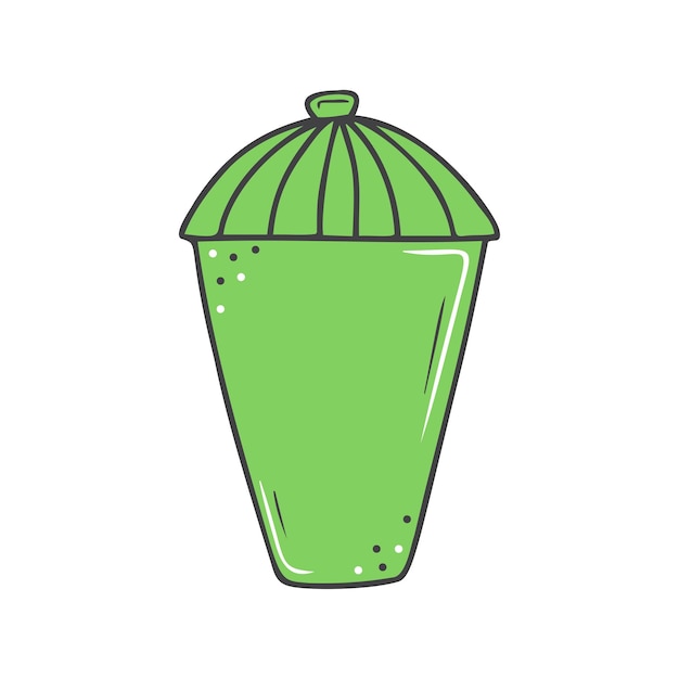 Vibrant Green Domed Container with Intricate Details | Jiffy Designs