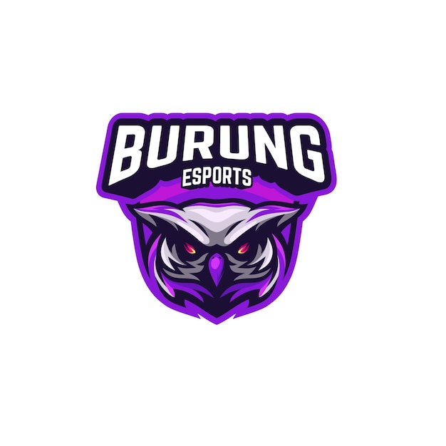 Striking Esports Emblem with Fierce Owl Mascot | Jiffy Designs