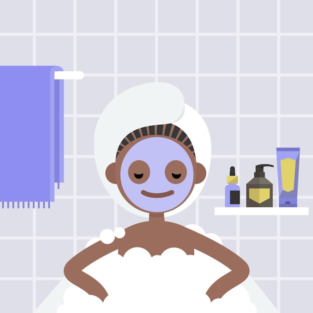 Relaxing Spa Day with Smiling Cartoon Character | Jiffy Designs