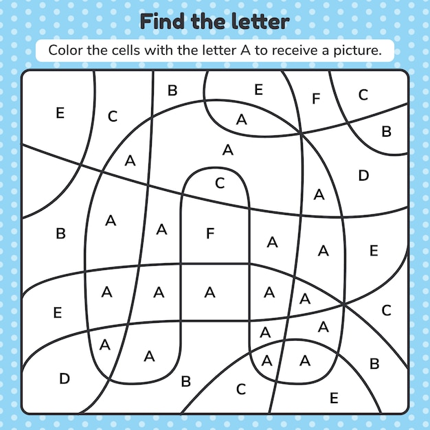 Engaging Letter Identification Activity with Polka Dot Background ...