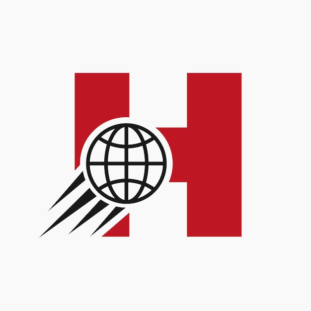 Iconic Global H Symbol with Stylized Sphere Graphic | Jiffy Designs