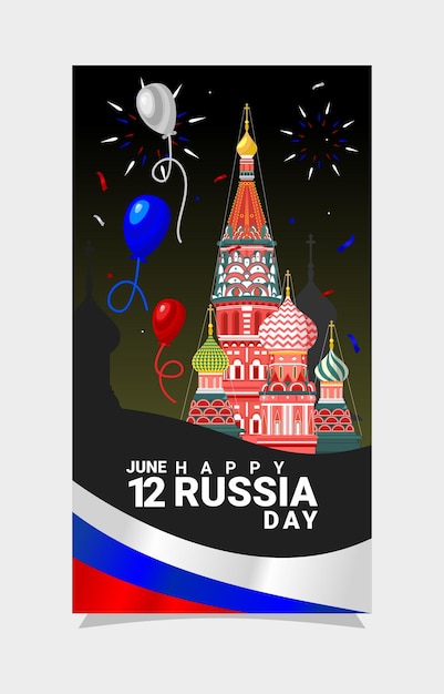 Vibrant Celebration of Russia's National Pride and Heritage | Jiffy Designs