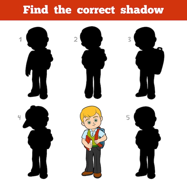 Spot the Matching Cartoon Character Silhouette | Jiffy Designs
