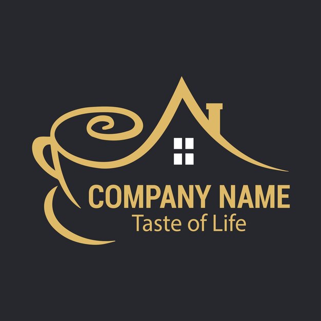 Elegant Swirling Home Logo Design with Textual Branding | Jiffy Designs