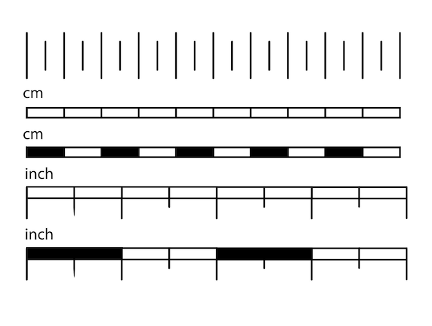 Detailed Ruler Markings Showing Metric and Imperial Measurements ...