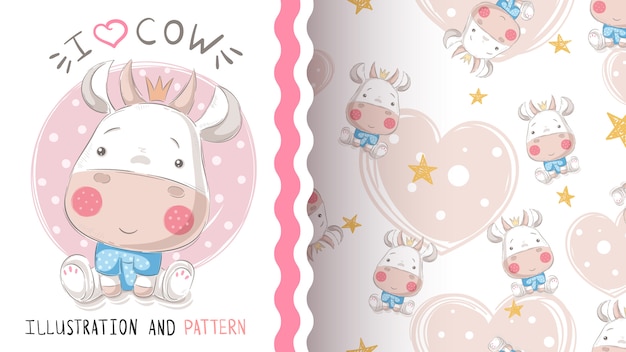 Adorable Cow Collection with Playful Patterns and Illustrations | Jiffy ...