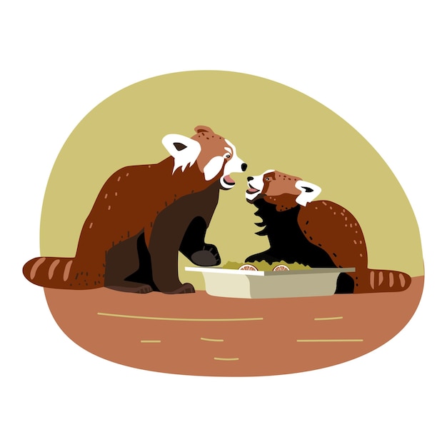 Adorable Red Pandas Cuddling in Cozy Habitat | Jiffy Designs