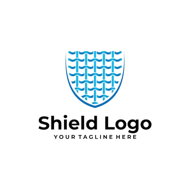 Captivating Shield with Overlapping Waves Design | Jiffy Designs