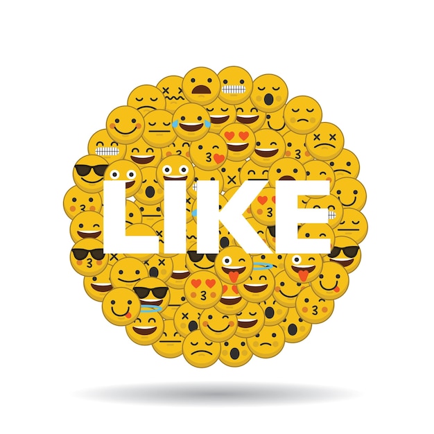 Vibrant Emoji Collage with Playful Expressions and Trendy Text | Jiffy ...