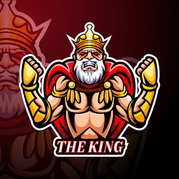 Regal Ruler: The Majestic King Mascot Emblem | Jiffy Designs