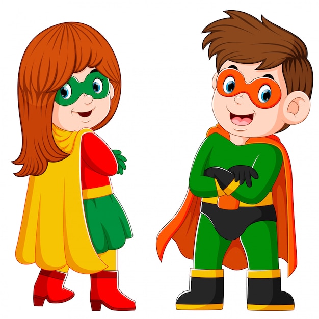 Cheerful Superhero Kids in Vibrant Costumes | Jiffy Designs