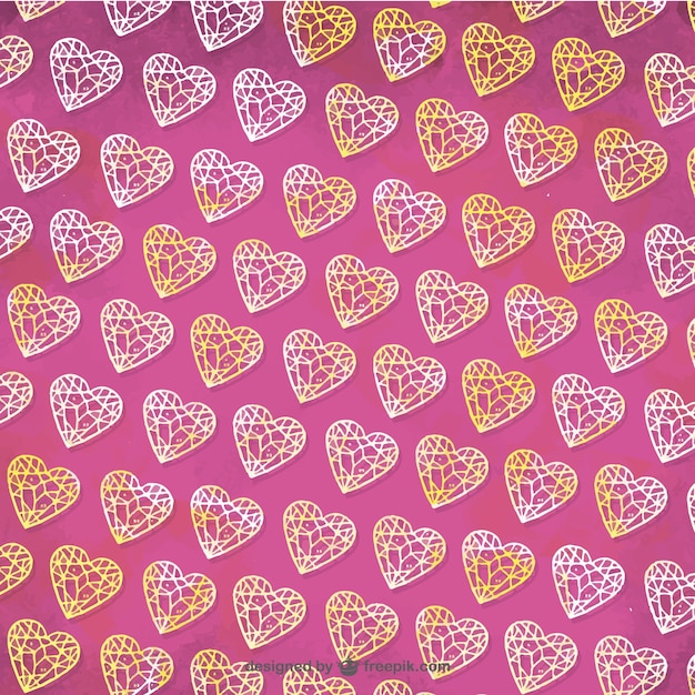 Vibrant Heart-Shaped Pattern in Warm Tones | Jiffy Designs