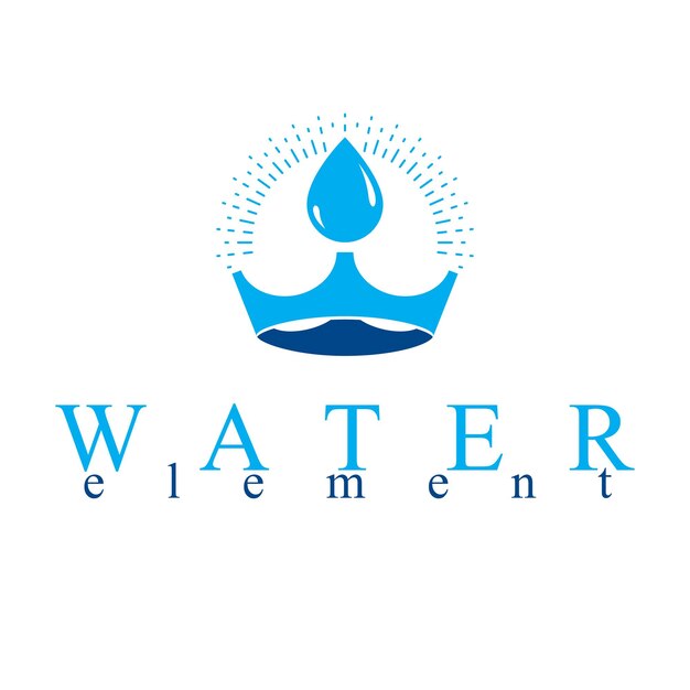 Captivating Water Element Logo Design with Flowing Droplet | Jiffy Designs