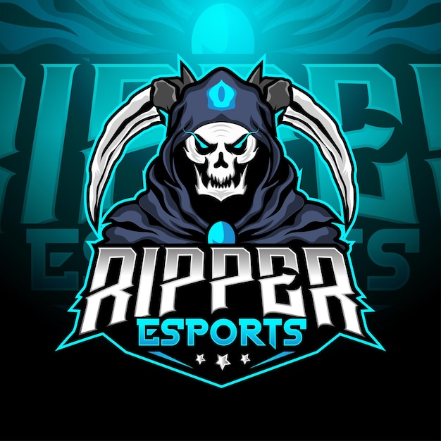 Captivating Grim Reaper Esports Logo with Striking Visuals | Jiffy Designs