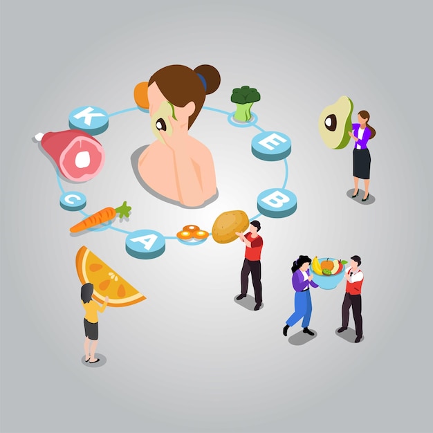 Colorful Illustrations of Healthy Eating and Lifestyle Choices | Jiffy ...