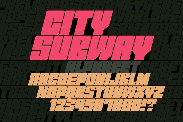 Retro-Inspired 'City Subway' Typographic Design | Jiffy Designs
