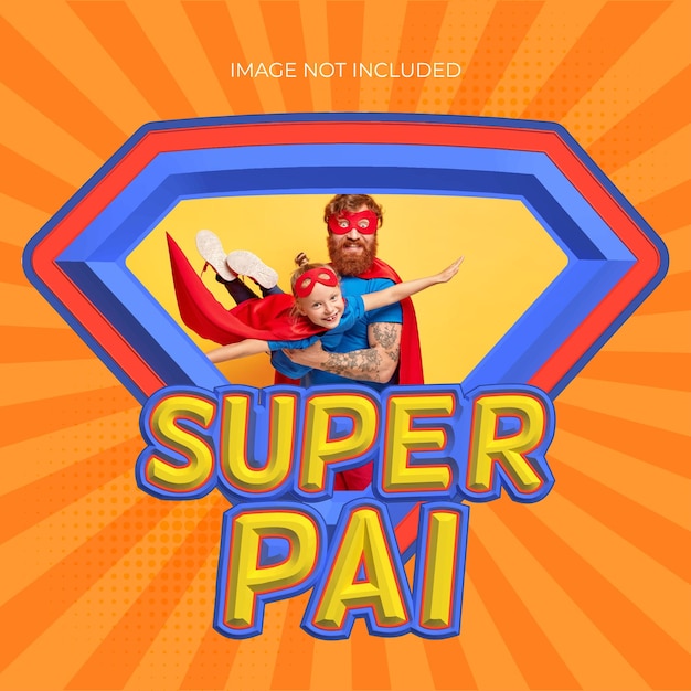 Powerful Superhero Dad in Vibrant Comic Book Style | Jiffy Designs