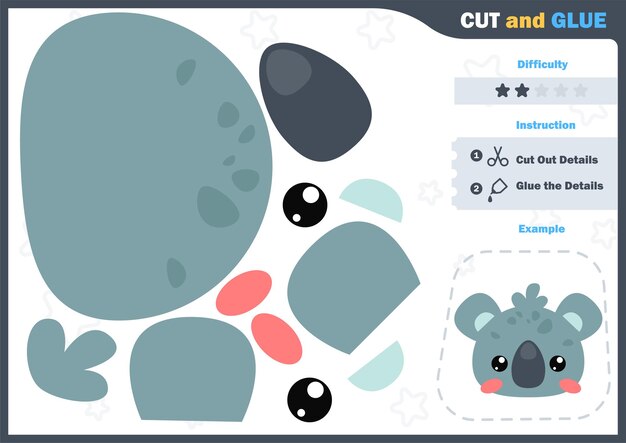 Adorable Koala Cut-and-Glue Activity for Kids | Jiffy Designs