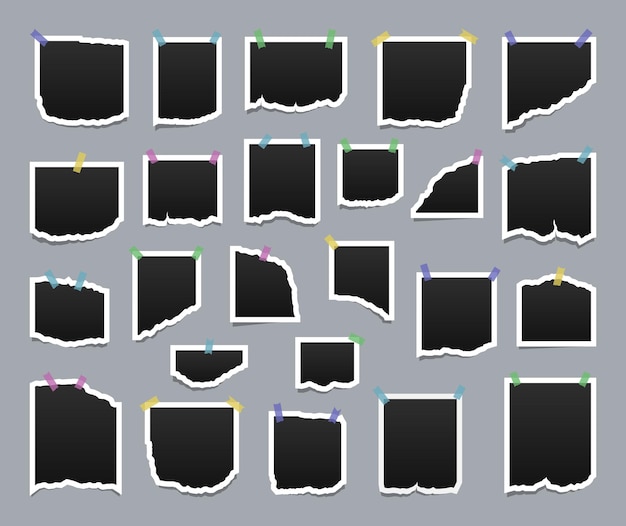 Collage of Torn Newspaper Clippings in Assorted Shapes | Jiffy Designs