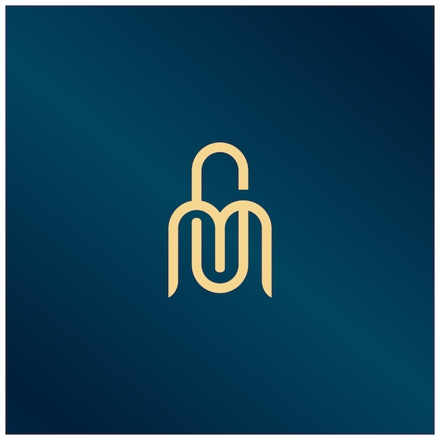 Elegant Interlocking Arches in Minimalist Gold Design | Jiffy Designs