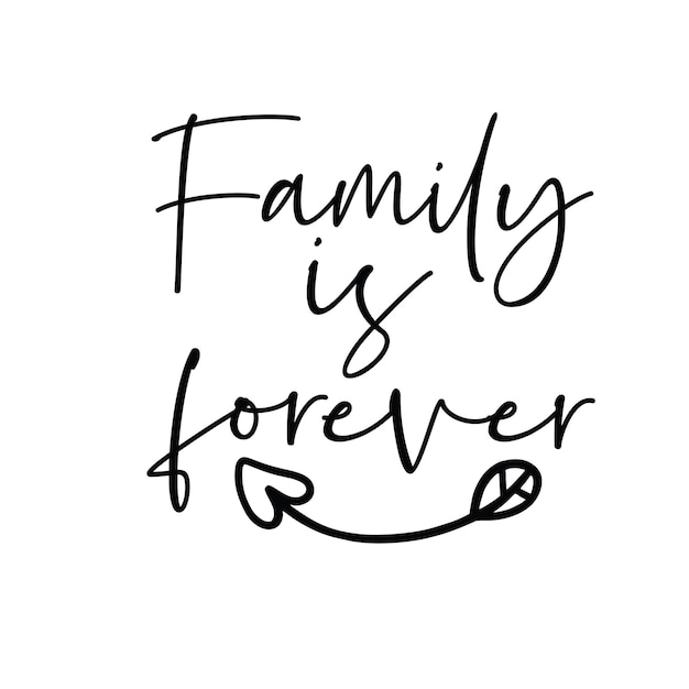 Heartfelt Handwritten Family Motto with Playful Doodle | Jiffy Designs